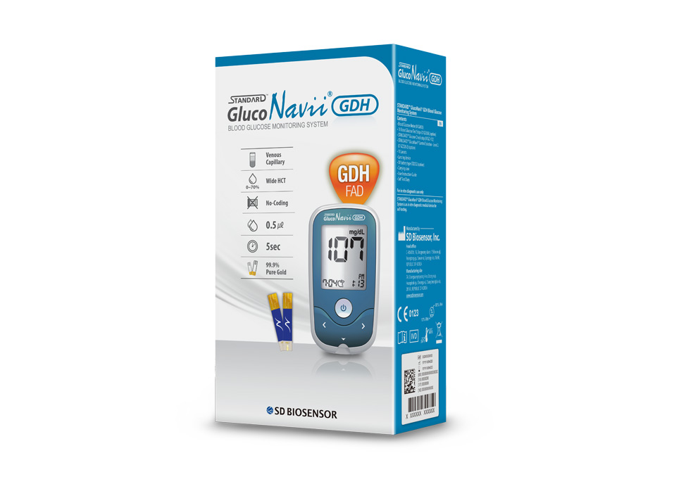 Máy đo đường huyết STANDARD™ GlucoNavii® GDH Blood Glucose Monitoring ...